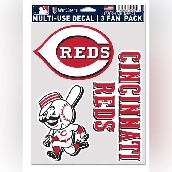 Wincraft | Other | Mlb Cincinnati Reds Decal Multi Use Fan 3 Pack Team ...